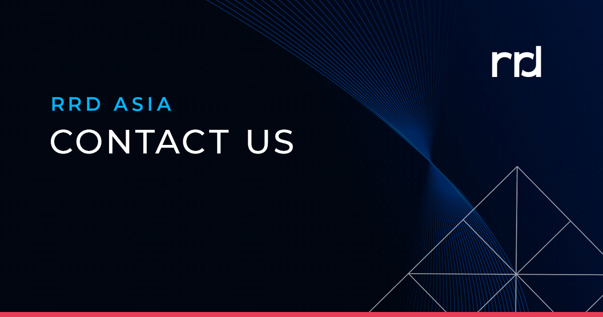 Contact RRD Asia for More Information on Our Services and Solutions