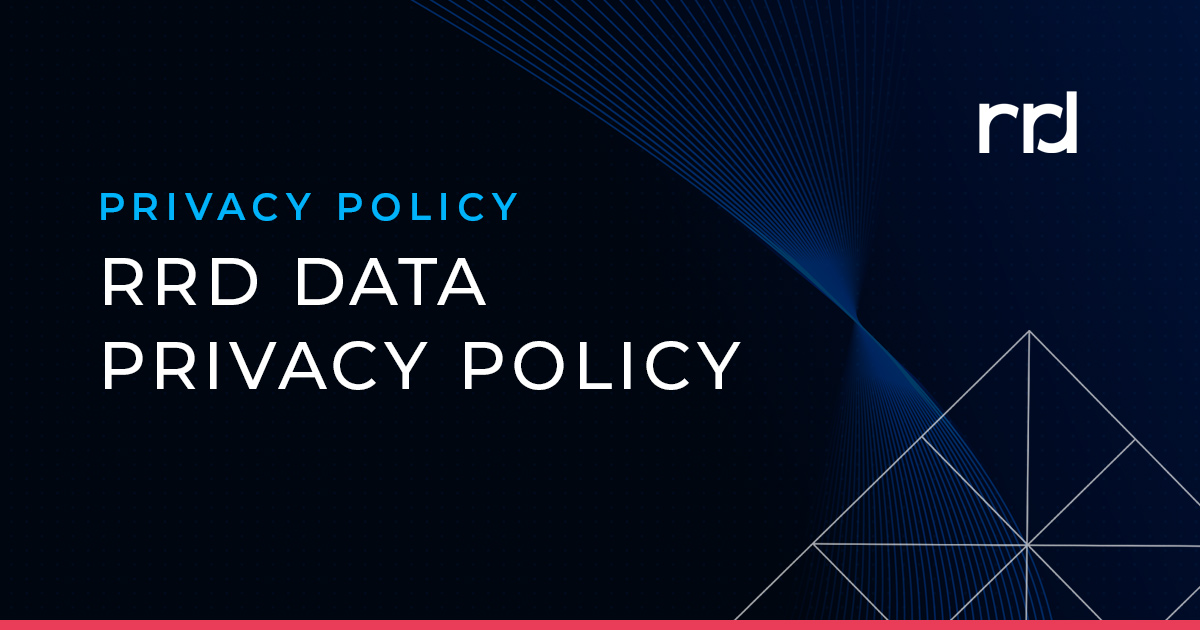 US Privacy Policy, Data Use, Security, and Compliance | RRD