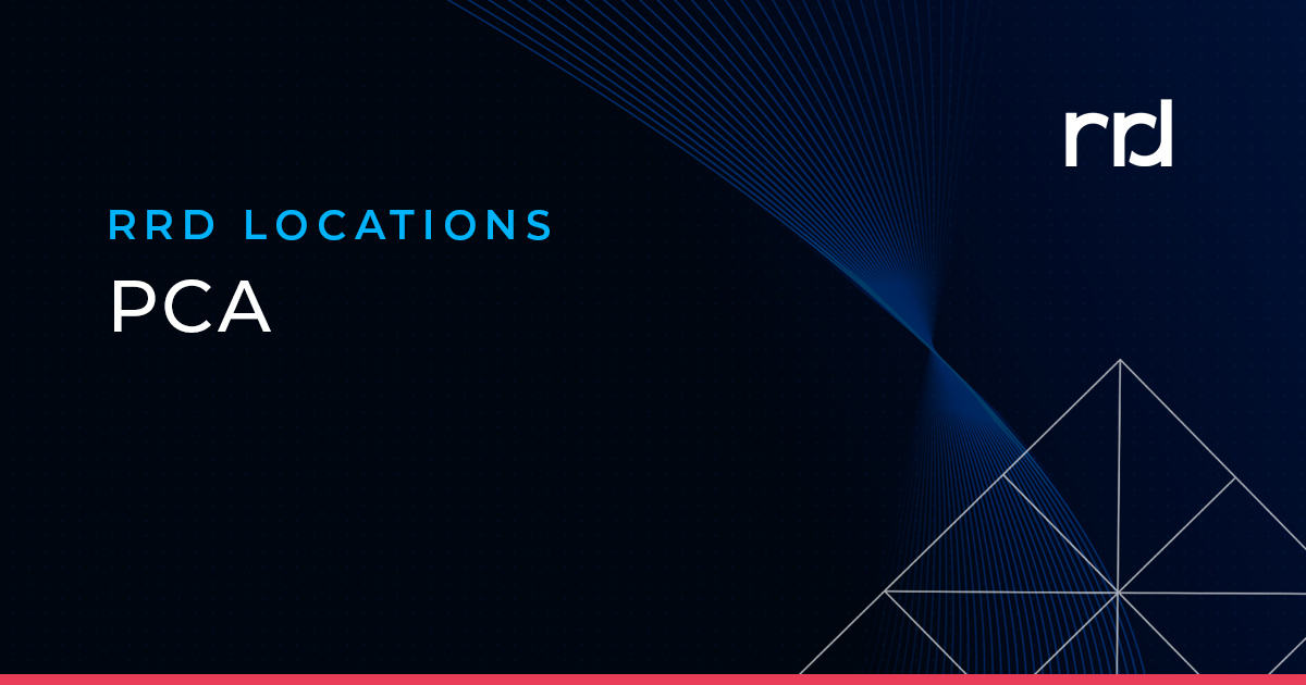 PCA | Facility Services | Lutherville-Timonium, MD | Commercial Print | RRD