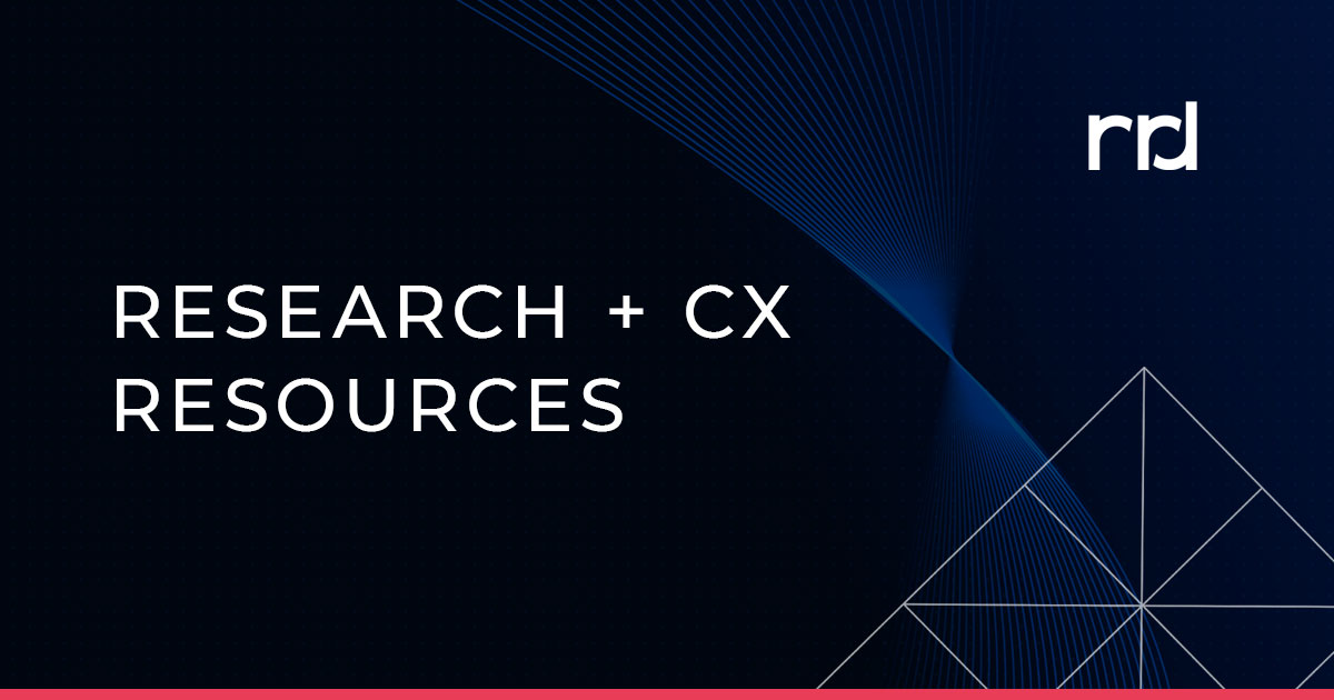 Research Cx resources and insights from RRD | RRD